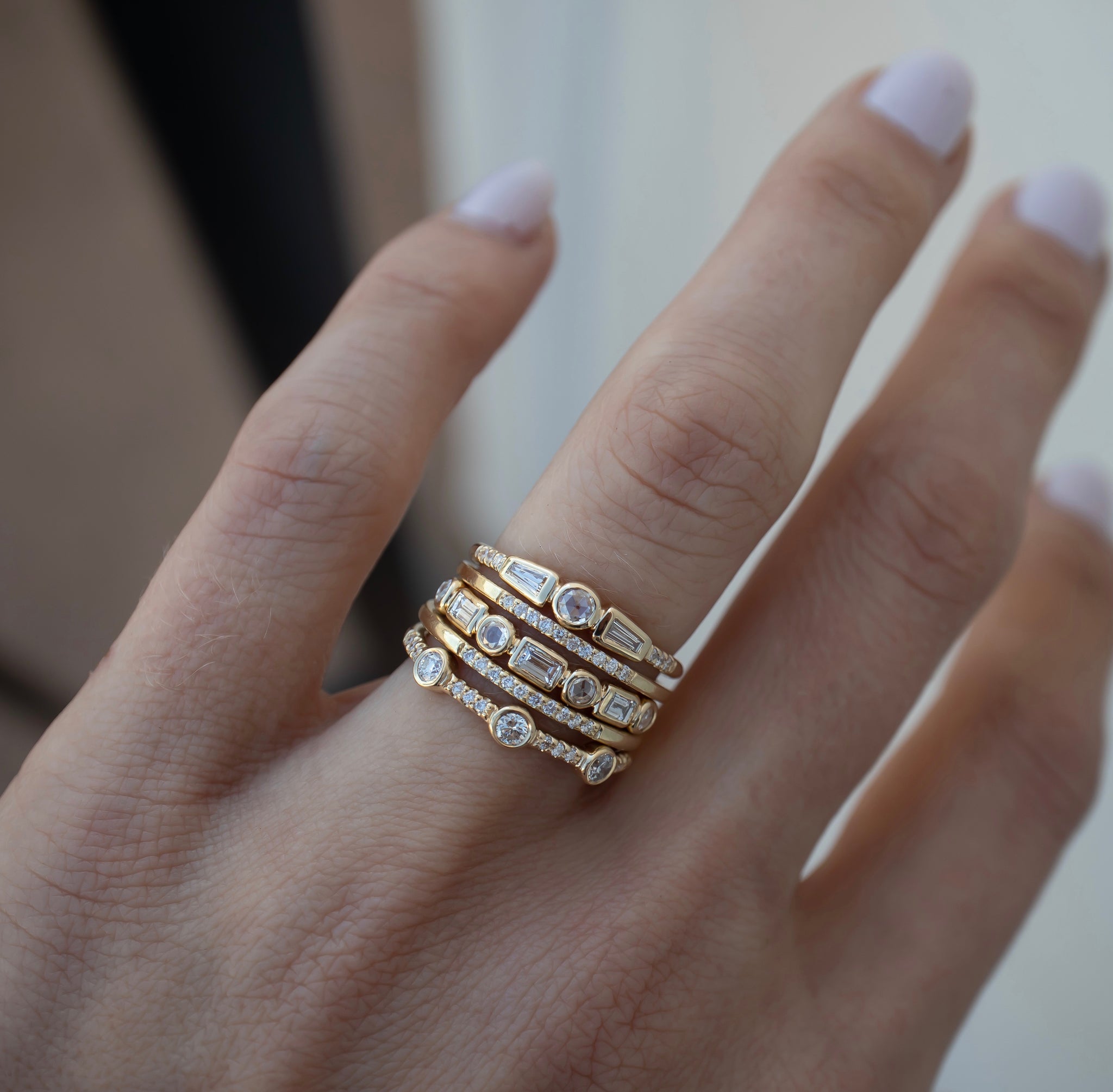 Alternating Diamond Band– Rosedale Jewelry