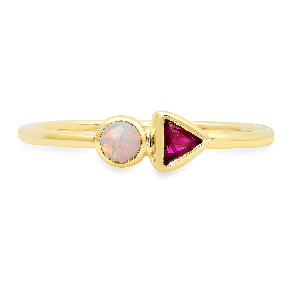 Harlow Opal & Ruby Ring– Rosedale Jewelry